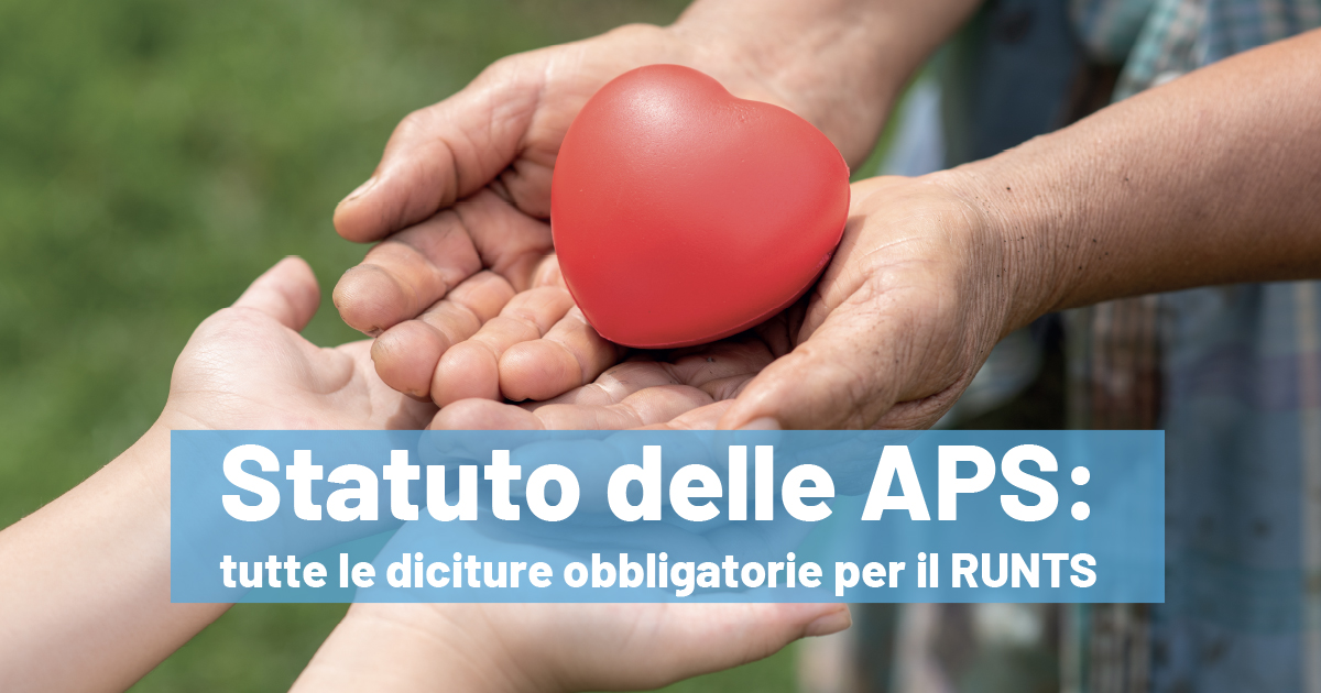 Il Blog di Know How | Statuto delle APS: tutte le diciture obbligatorie per il RUNTS